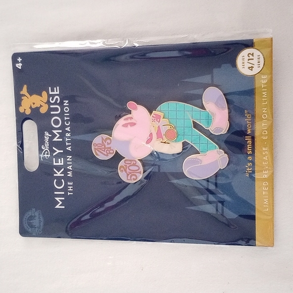 Disney | Accessories | Disney Mickey Main Attraction Small World Pin 4 ...